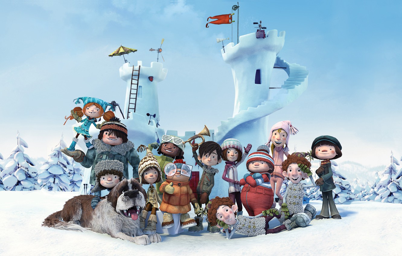 Cartoon Winter Dog Wallpapers - Wallpaper Cave