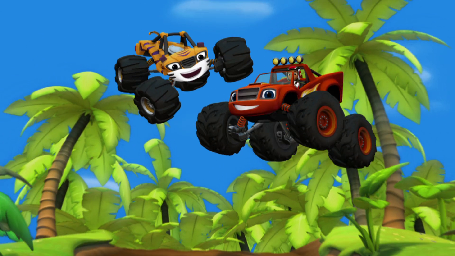 Blaze And The Monster Machines Stripes Wallpapers - Wallpaper Cave