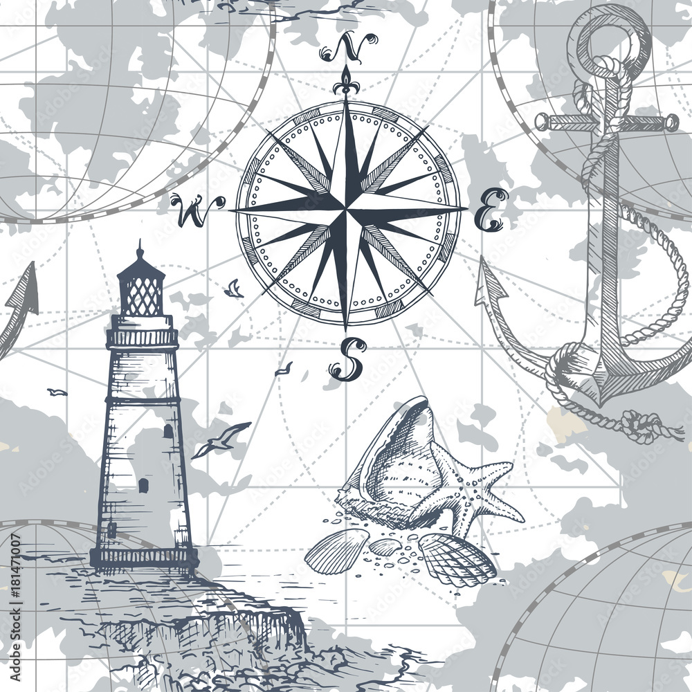 Compass Sketch Wallpapers - Wallpaper Cave