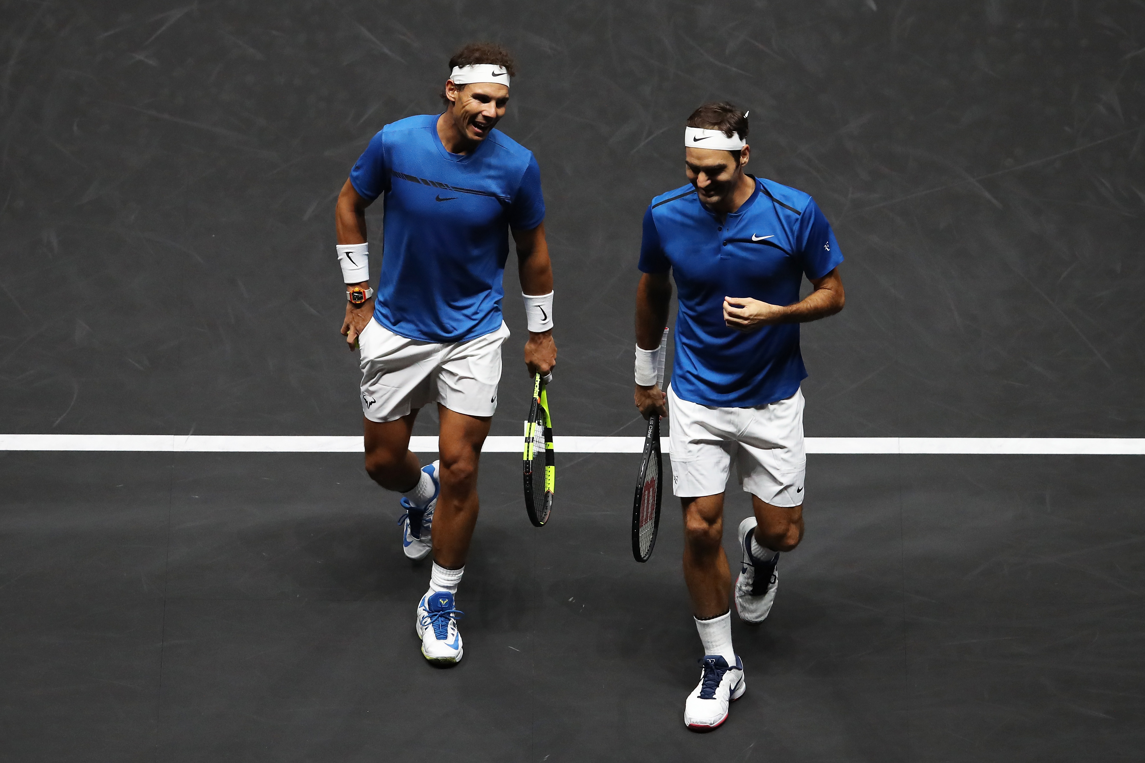 Rafael Nadal And Roger Federer Wallpaper