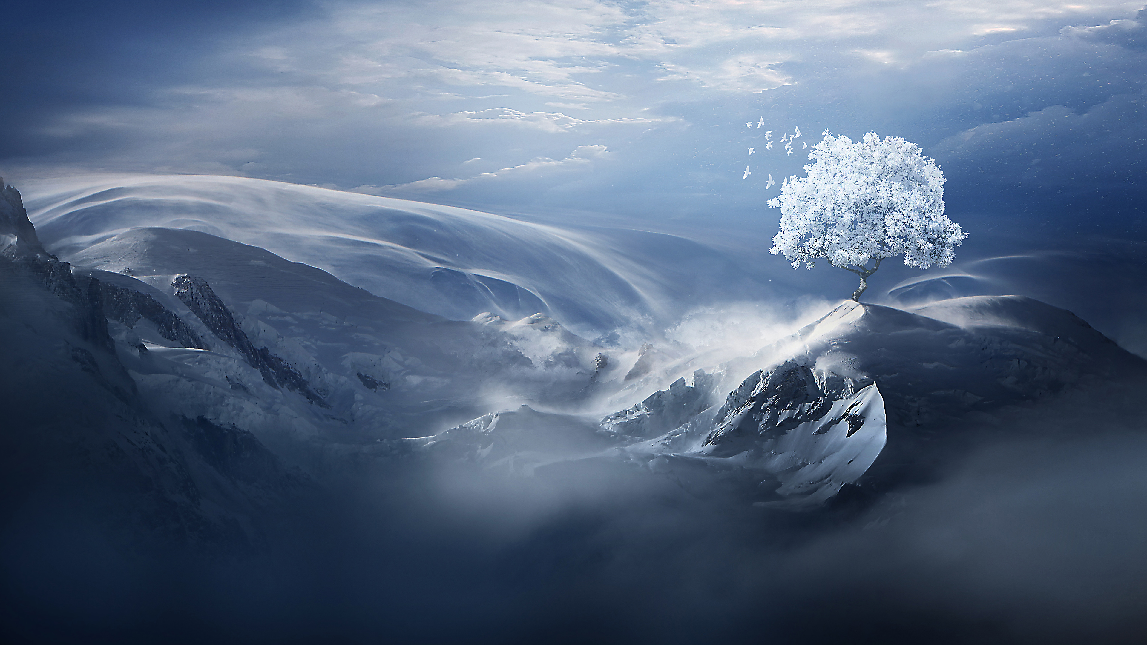 Abstract Winter Landscape Wallpapers - Wallpaper Cave