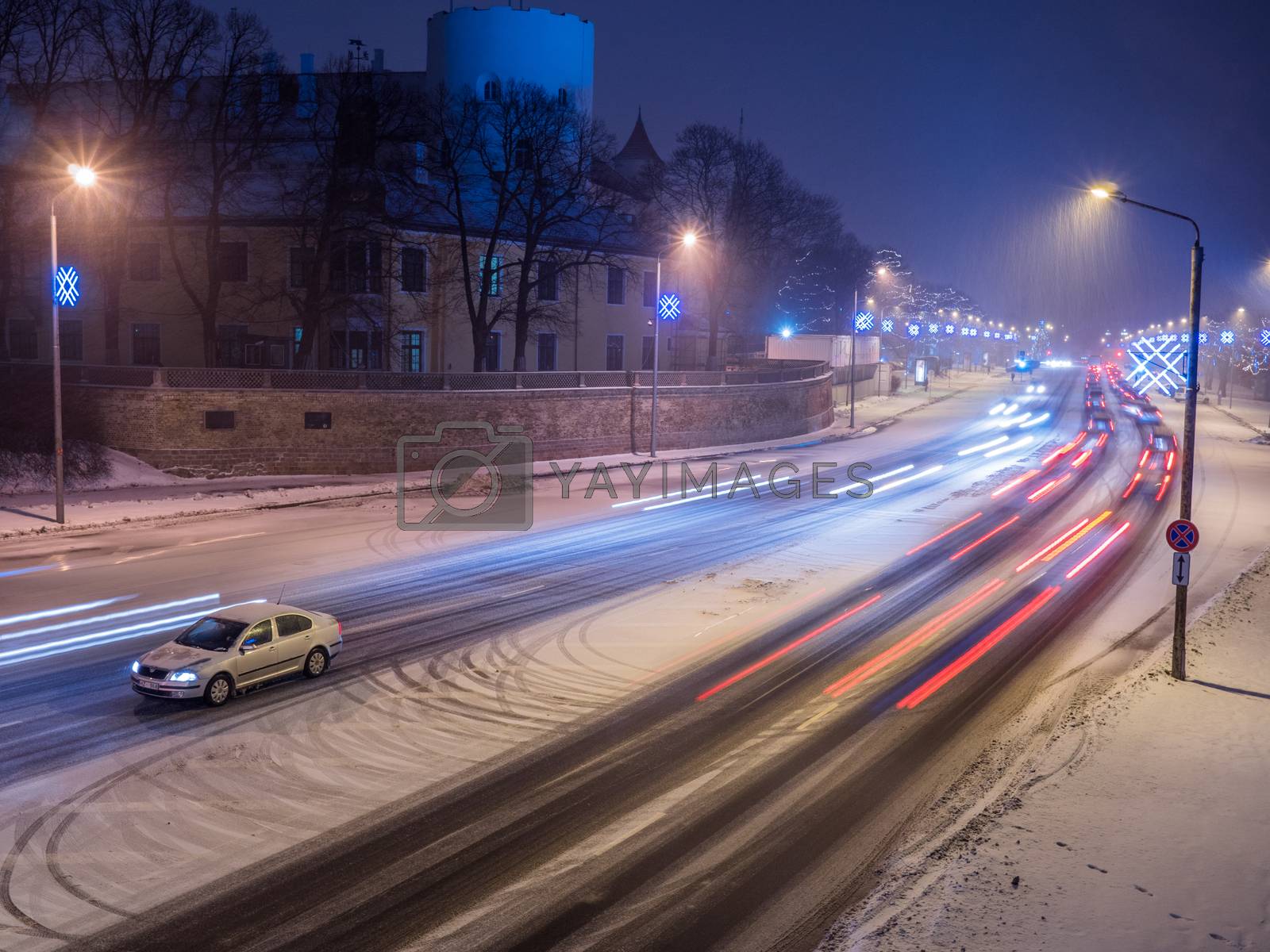 Winter Car Lights Night Wallpapers - Wallpaper Cave