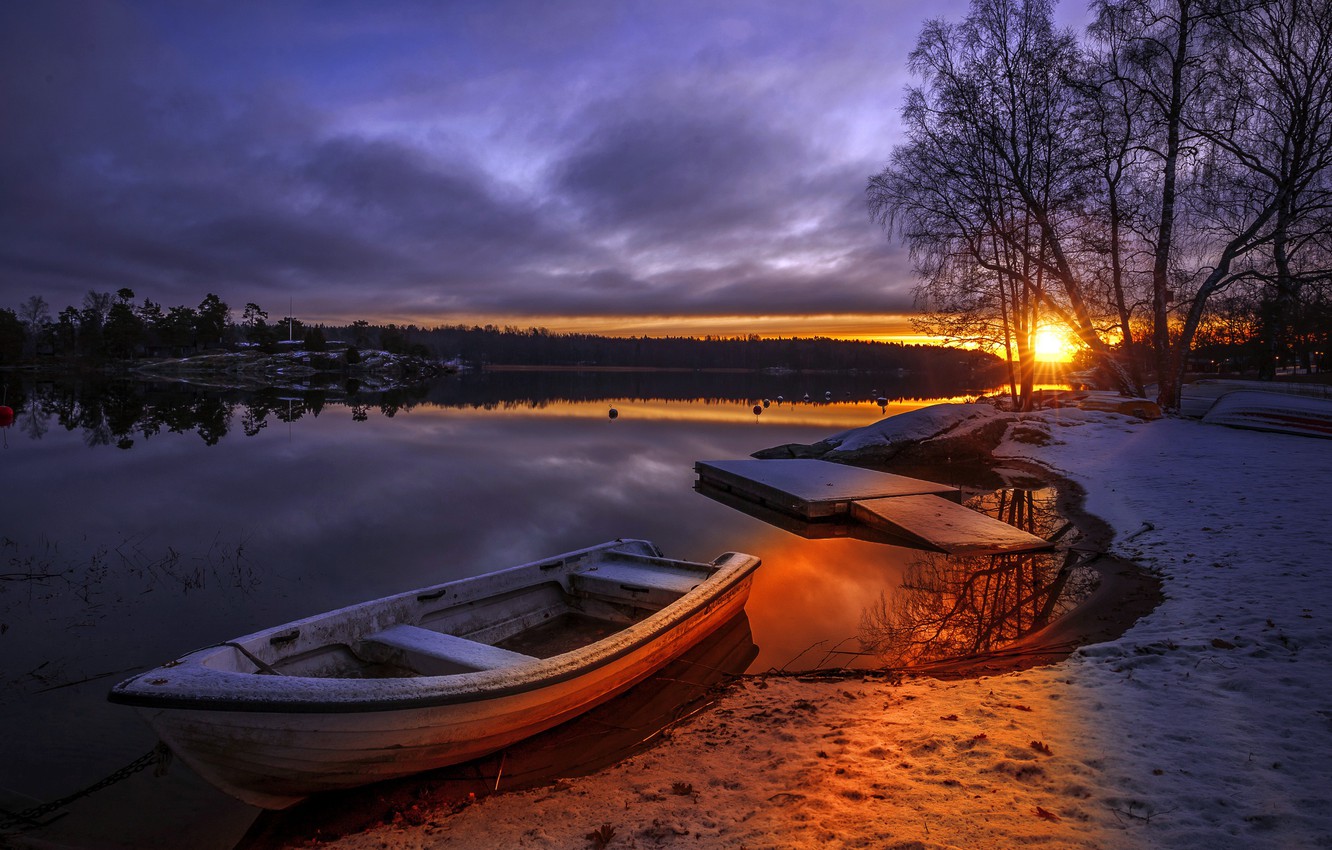 Winter Boat Wallpapers - Wallpaper Cave