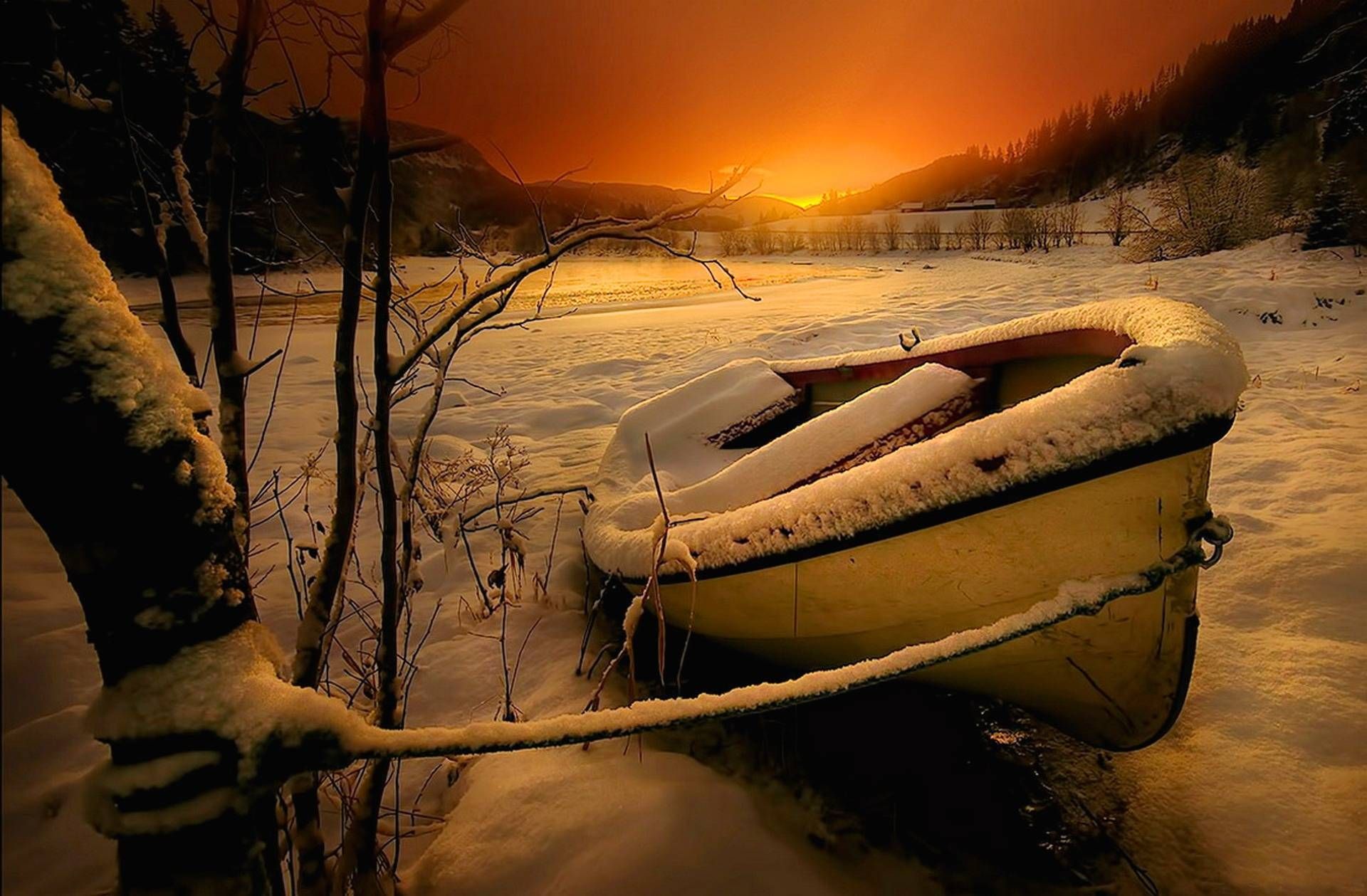 Winter Boat Wallpapers - Wallpaper Cave