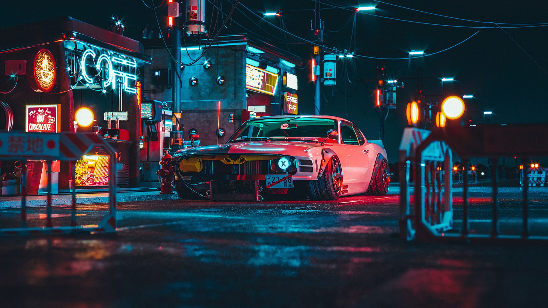 Beautiful Background Destroyed Car