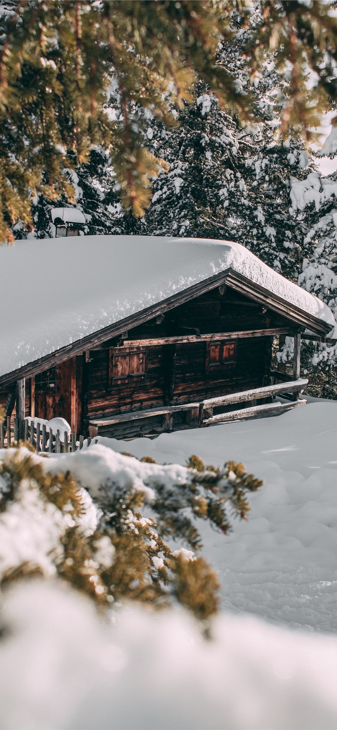 Winter Cabin Snow Wallpapers - Wallpaper Cave