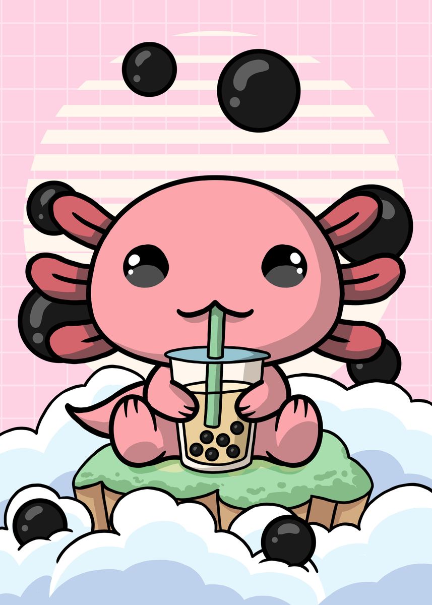 Axolotl Boba Wallpapers - Wallpaper Cave