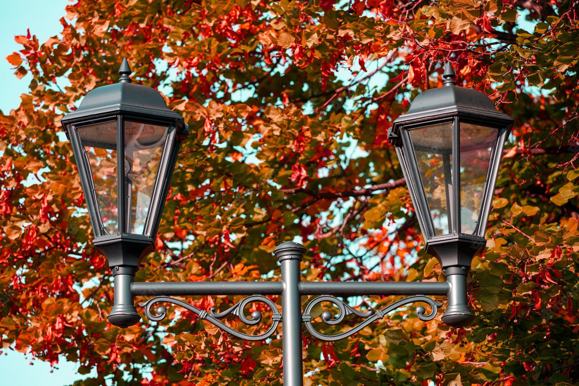 Autumn Street Lamp Wallpapers - Wallpaper Cave