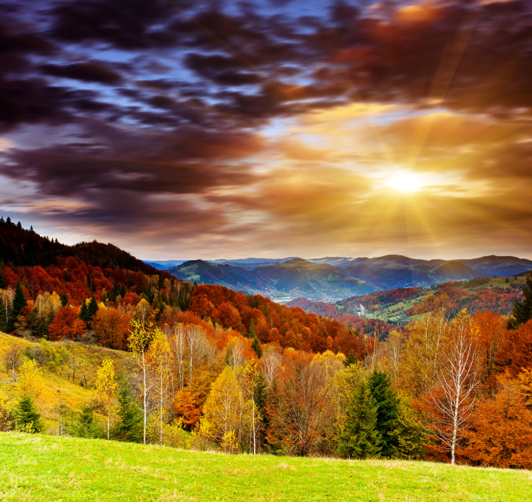 Autumn Sunset Mountain Wallpapers - Wallpaper Cave