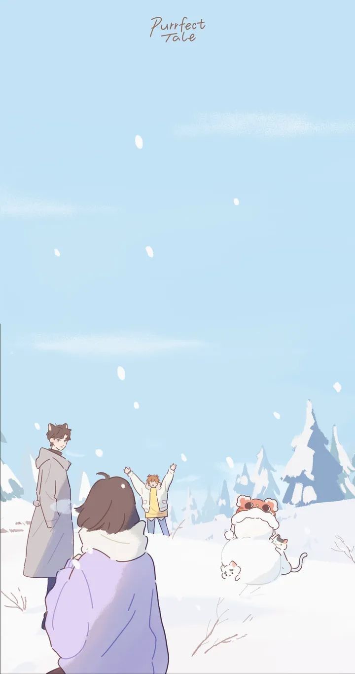 Aesthetic Winter Cartoon Wallpapers - Wallpaper Cave