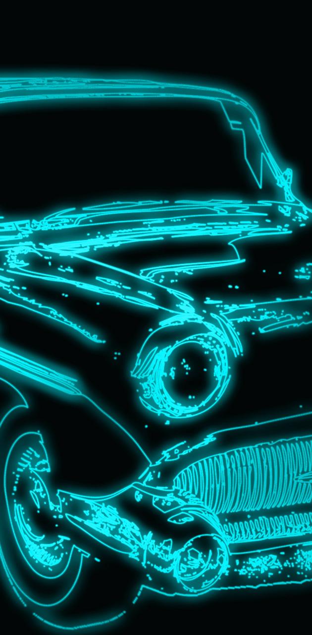 Retro Muscle Car Neon Wallpapers - Wallpaper Cave