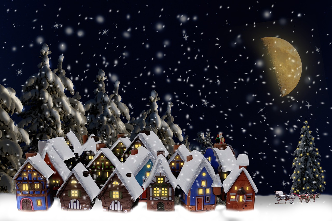 Snow Village Christmas Wallpapers - Wallpaper Cave