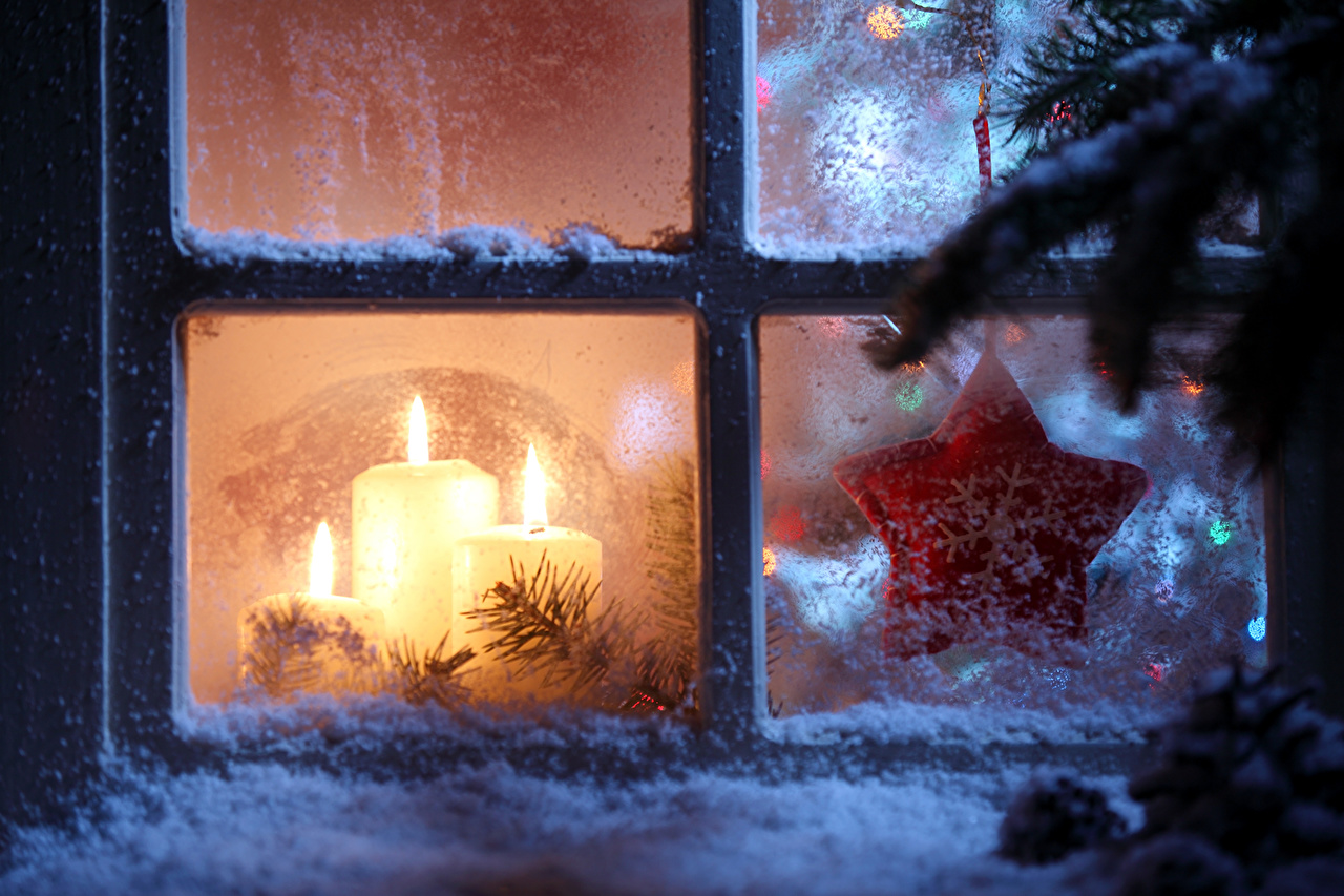 Winter Window Candle Wallpapers - Wallpaper Cave
