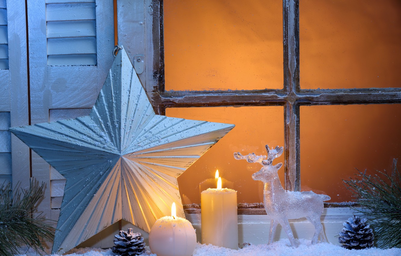 Winter Window Candle Wallpapers - Wallpaper Cave