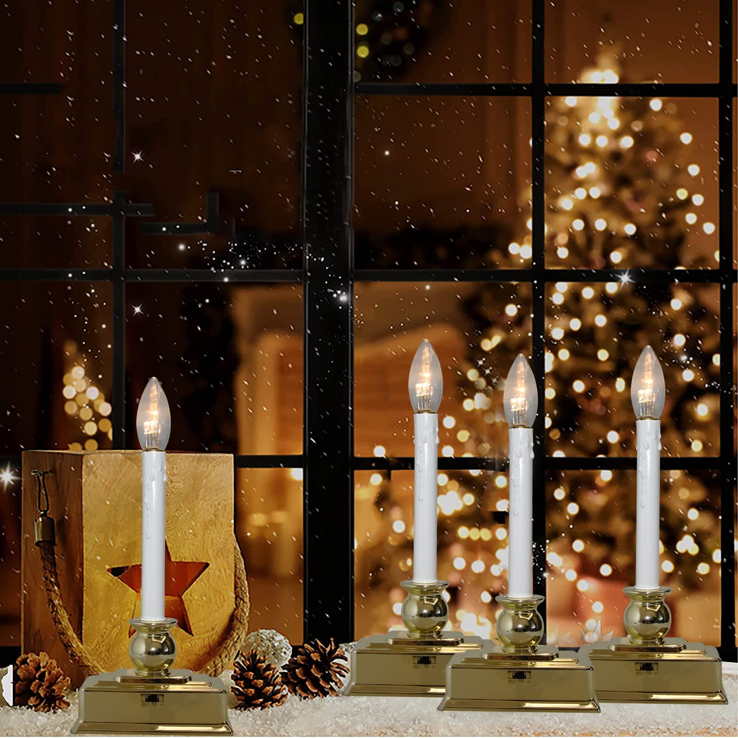 Winter Window Candle Wallpapers - Wallpaper Cave