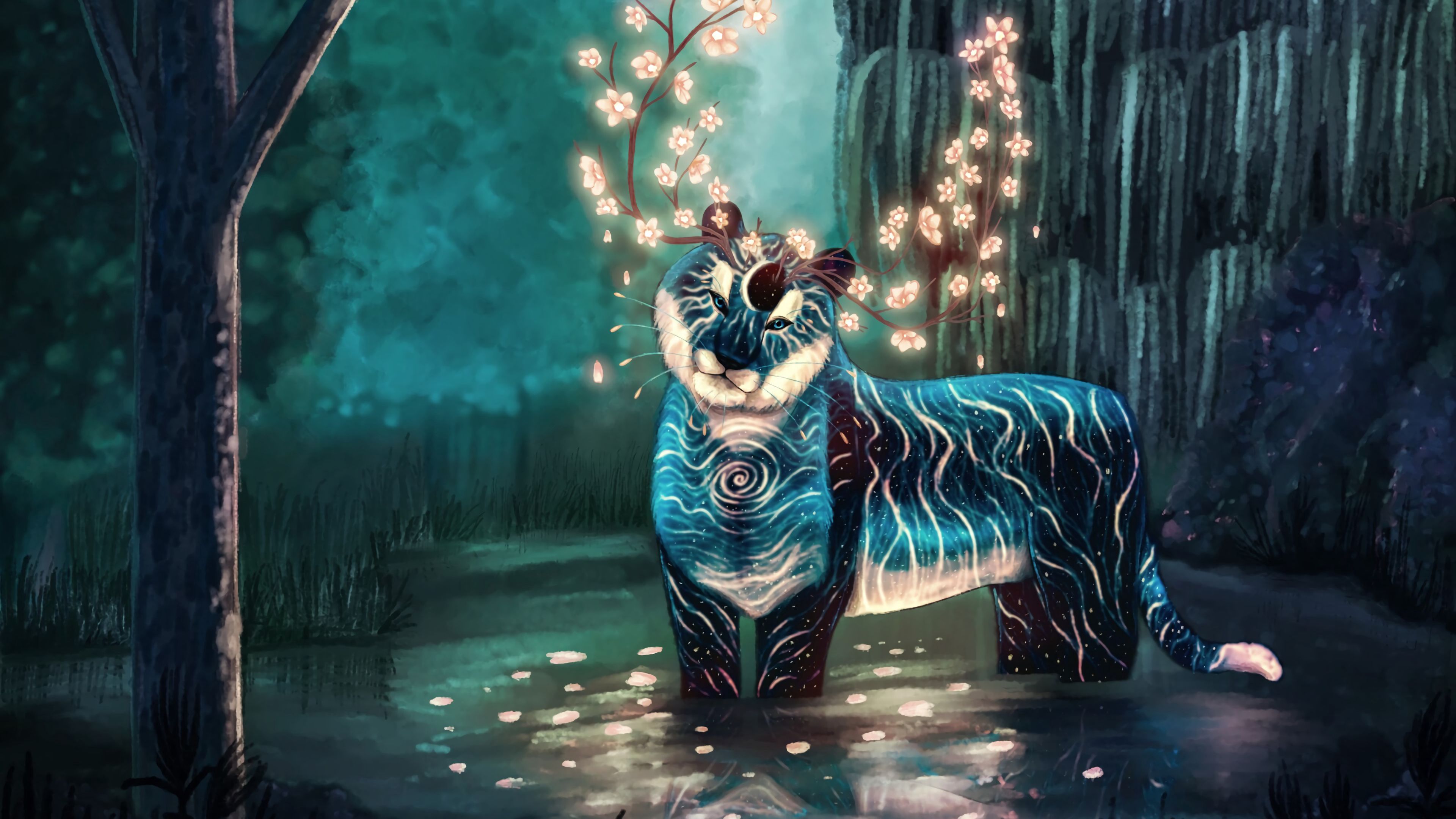 Glowing Tiger Wallpapers - Wallpaper Cave