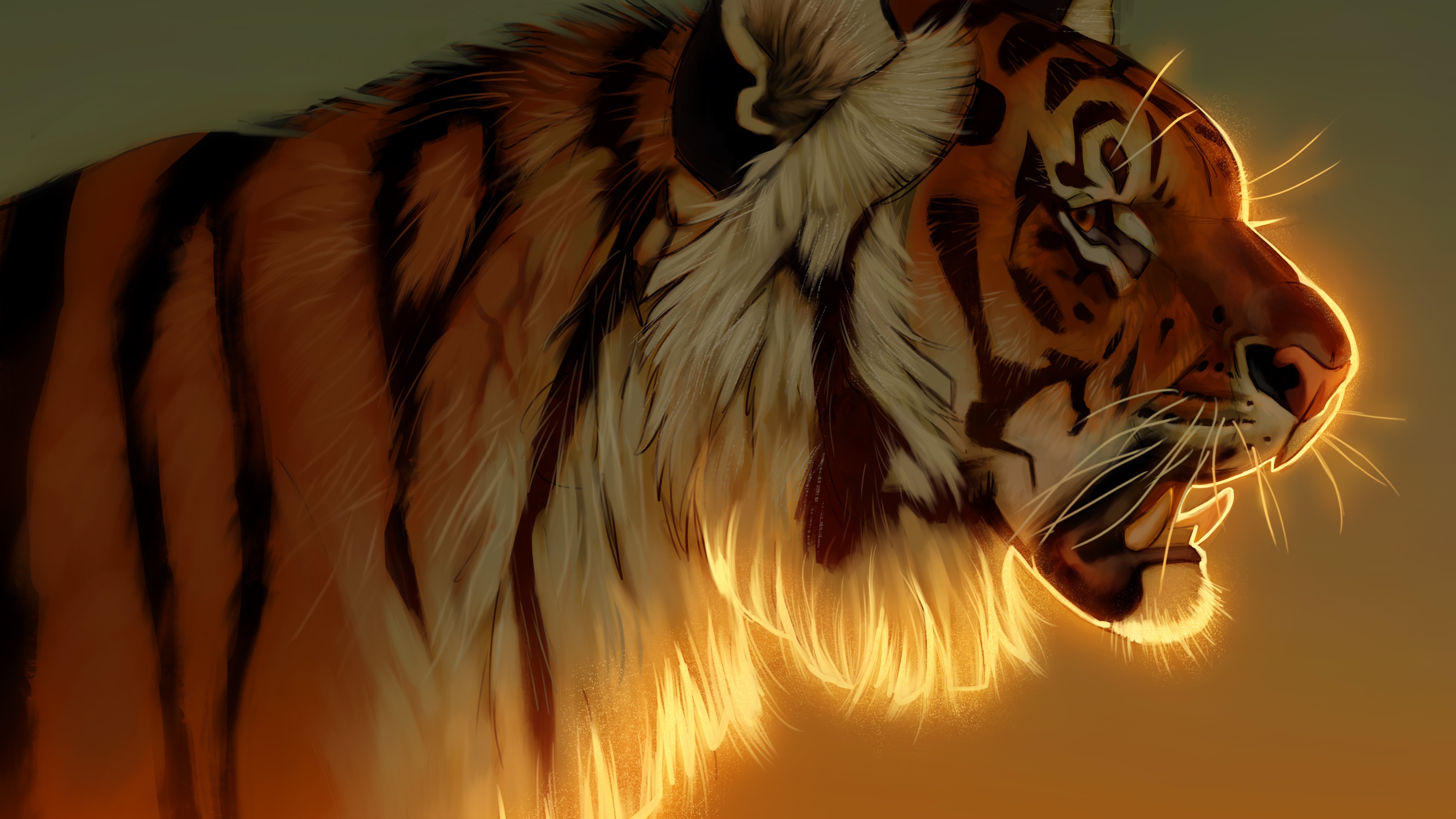 Glowing Tiger Wallpapers - Wallpaper Cave