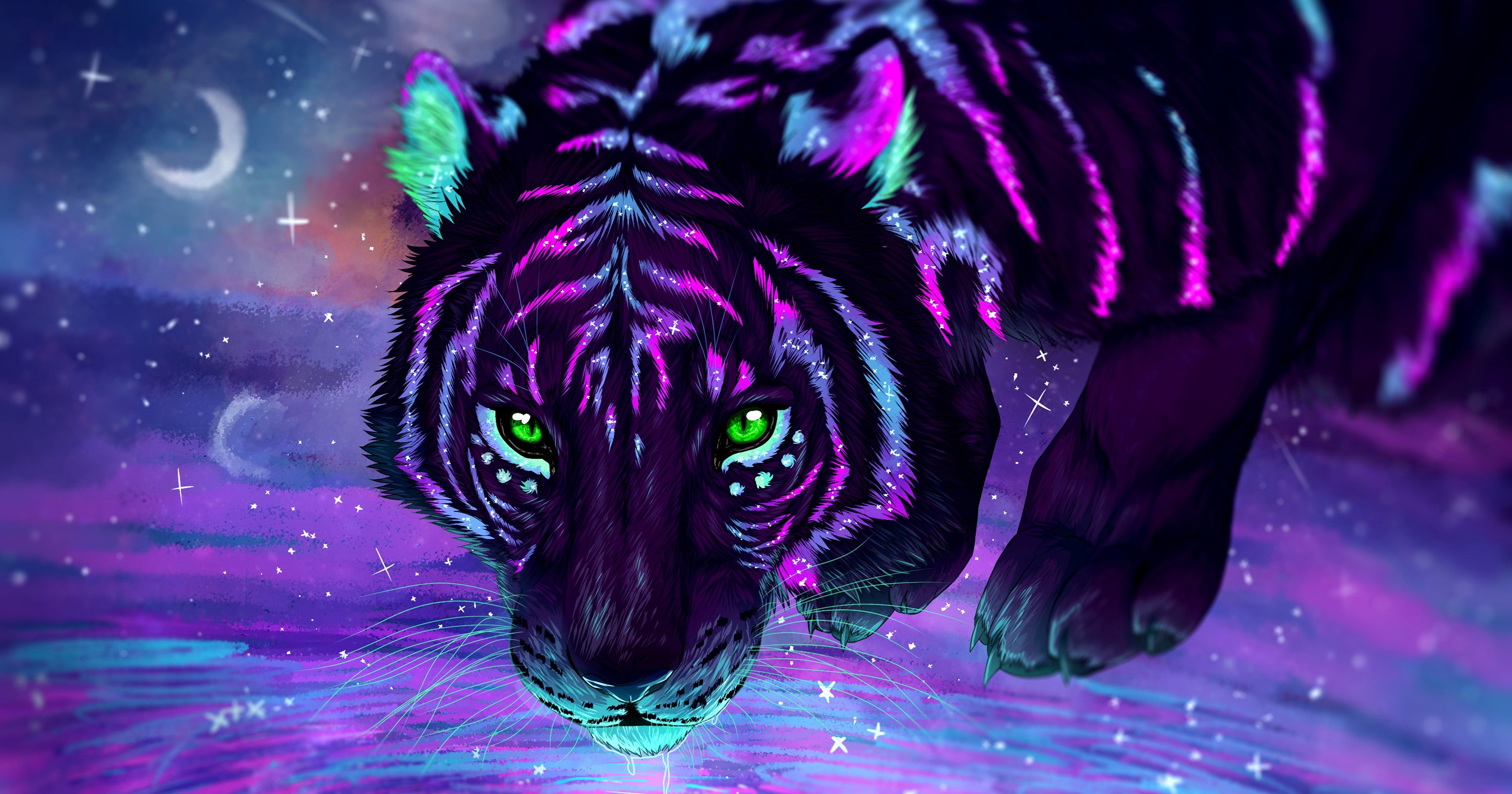 Glowing Tiger Wallpapers - Wallpaper Cave