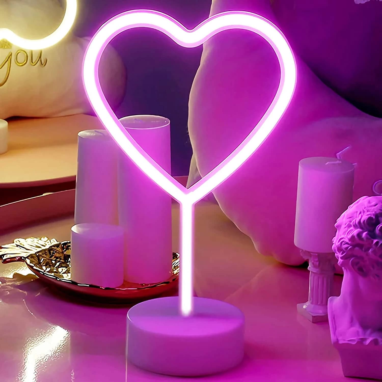 Led Light Heart Christmas Wallpapers - Wallpaper Cave