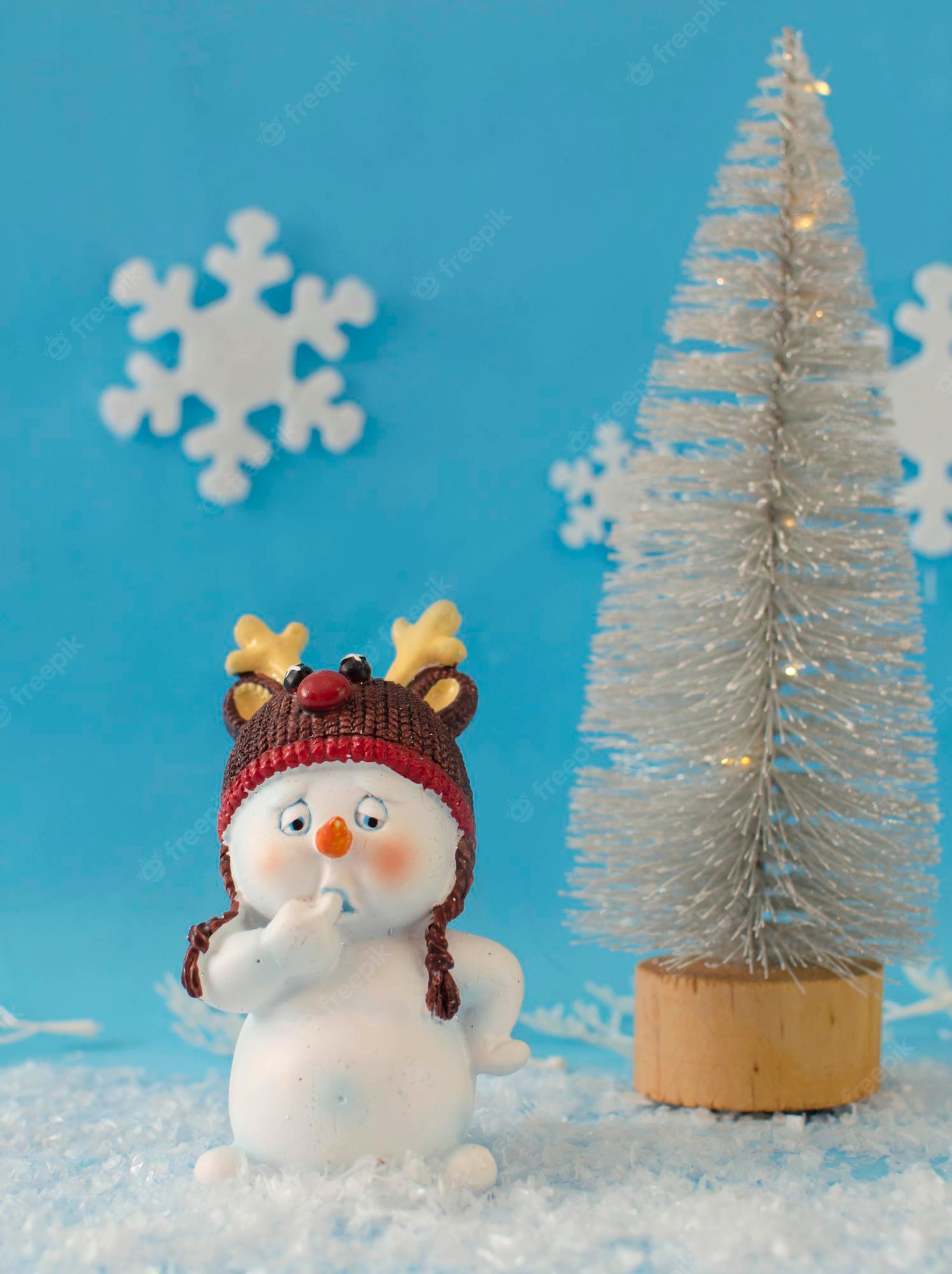 Snowman Blue Christmas Wallpapers - Wallpaper Cave