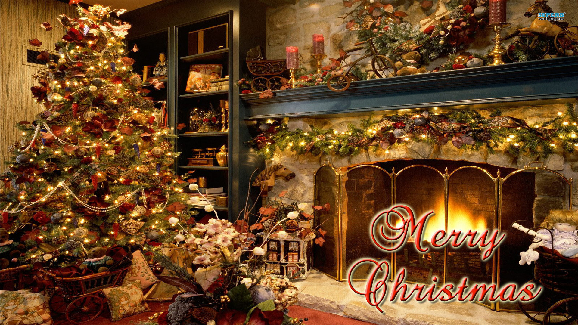Christmas Outdoor Scenes Wallpapers - Wallpaper Cave