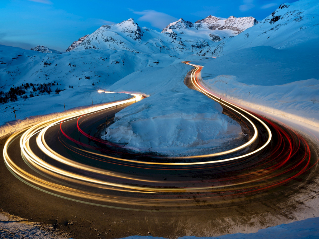 Winter Road Snow Wallpapers - Wallpaper Cave