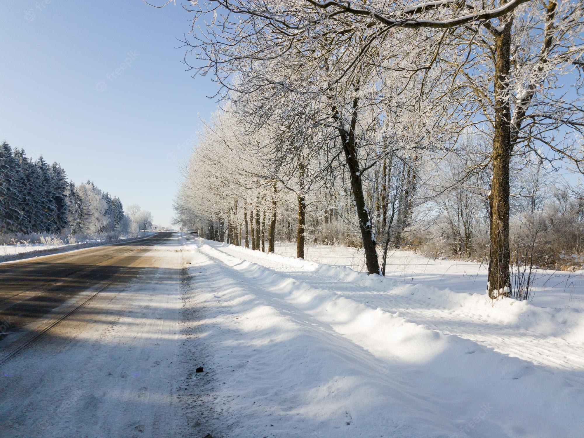 Winter Road Perspective Wallpapers - Wallpaper Cave