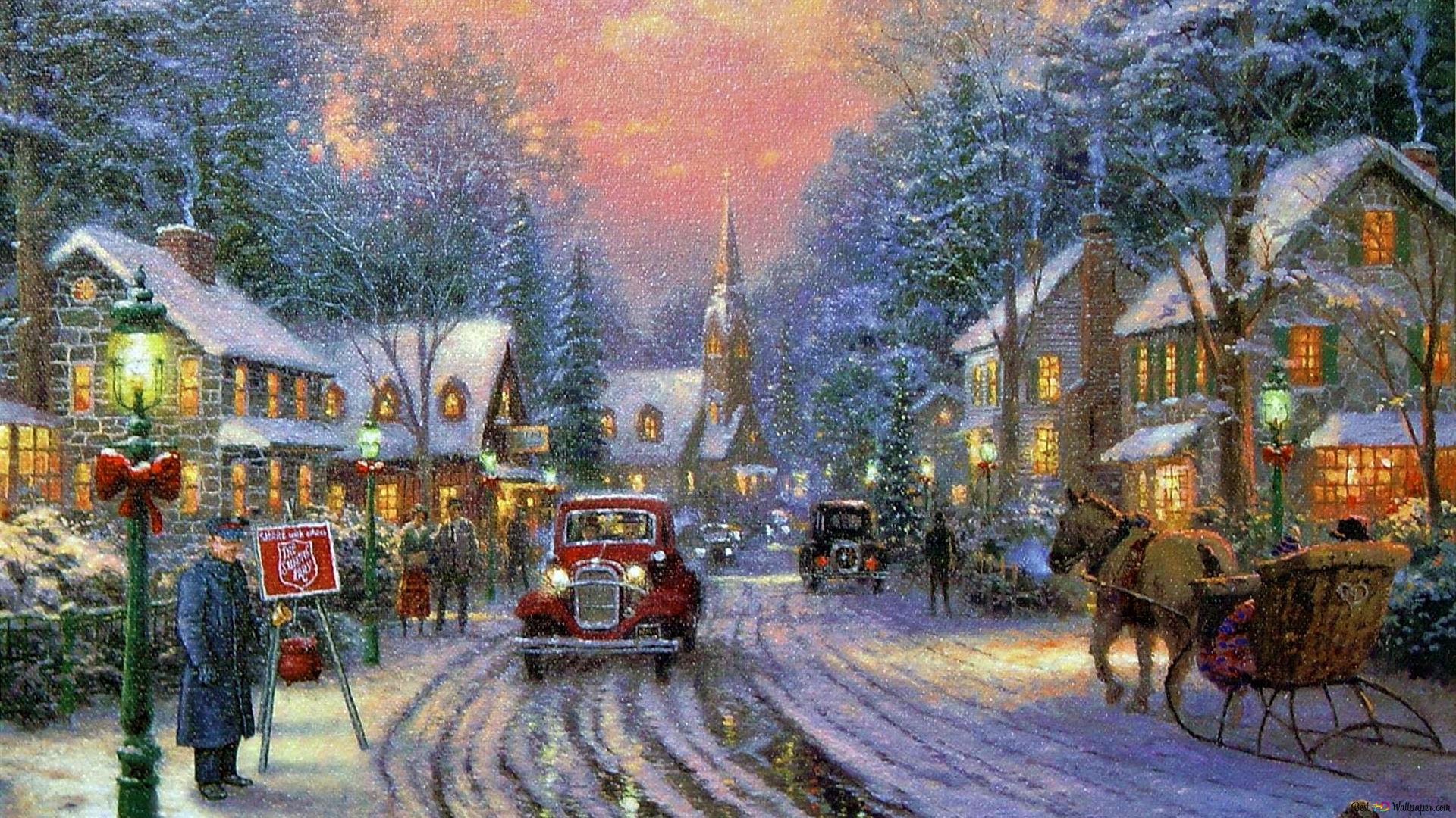 Painting Christmas Wallpapers - Wallpaper Cave