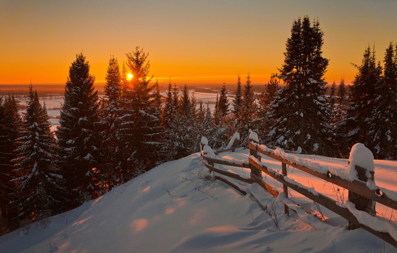 Winter Sunrise Desktop Wallpapers - Wallpaper Cave