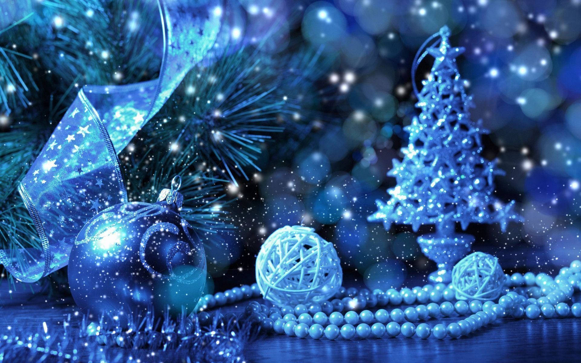 Blue Christmas Computer Wallpapers - Wallpaper Cave