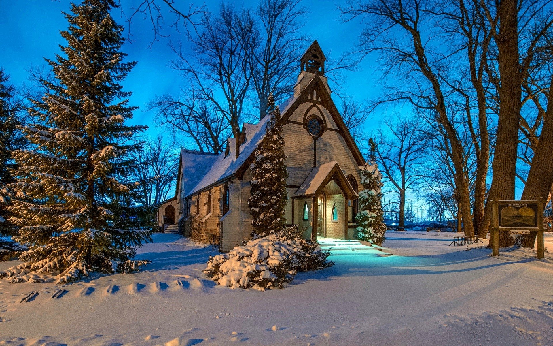 Cathedral Winter Wallpapers - Wallpaper Cave