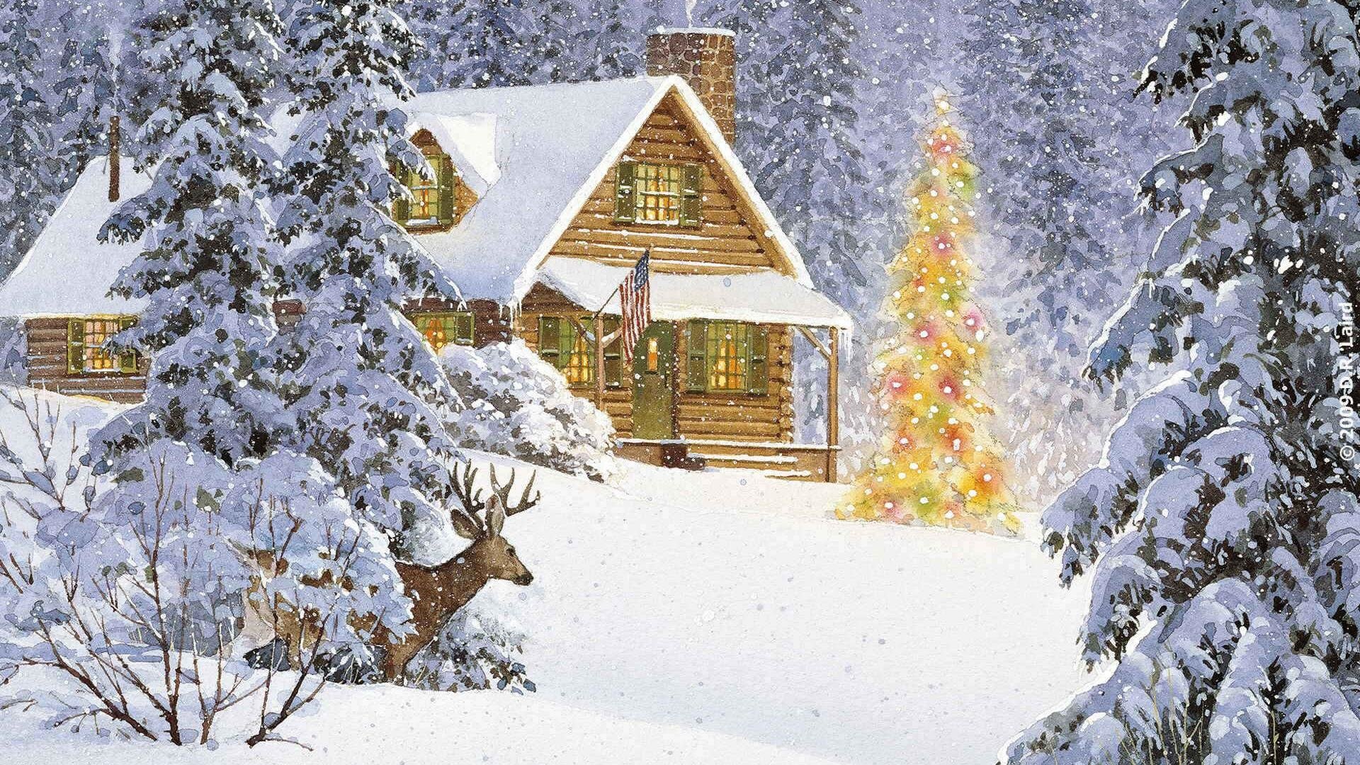 Winter Xmas Tree Wallpapers - Wallpaper Cave