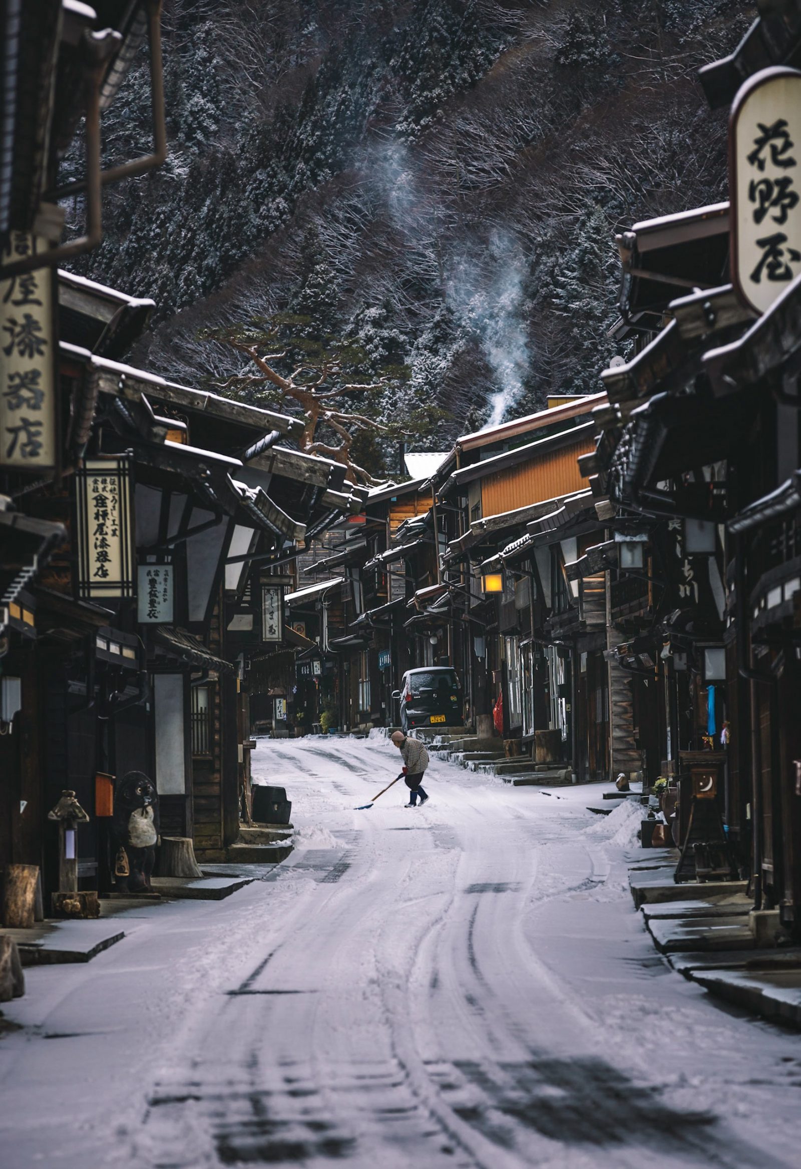 Japanese Winter Street Wallpapers - Wallpaper Cave