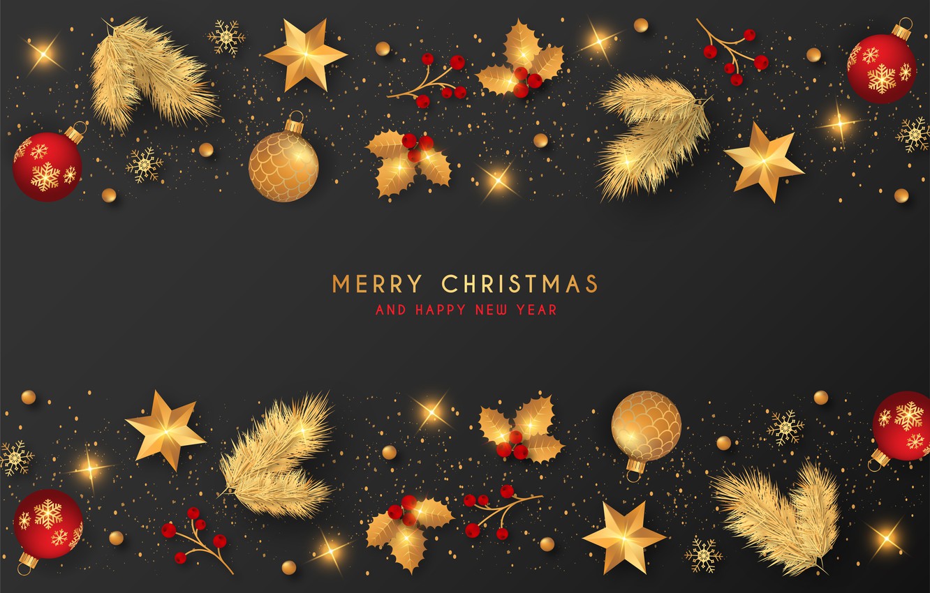 Gold Christmas Laptop Wallpapers - Wallpaper Cave