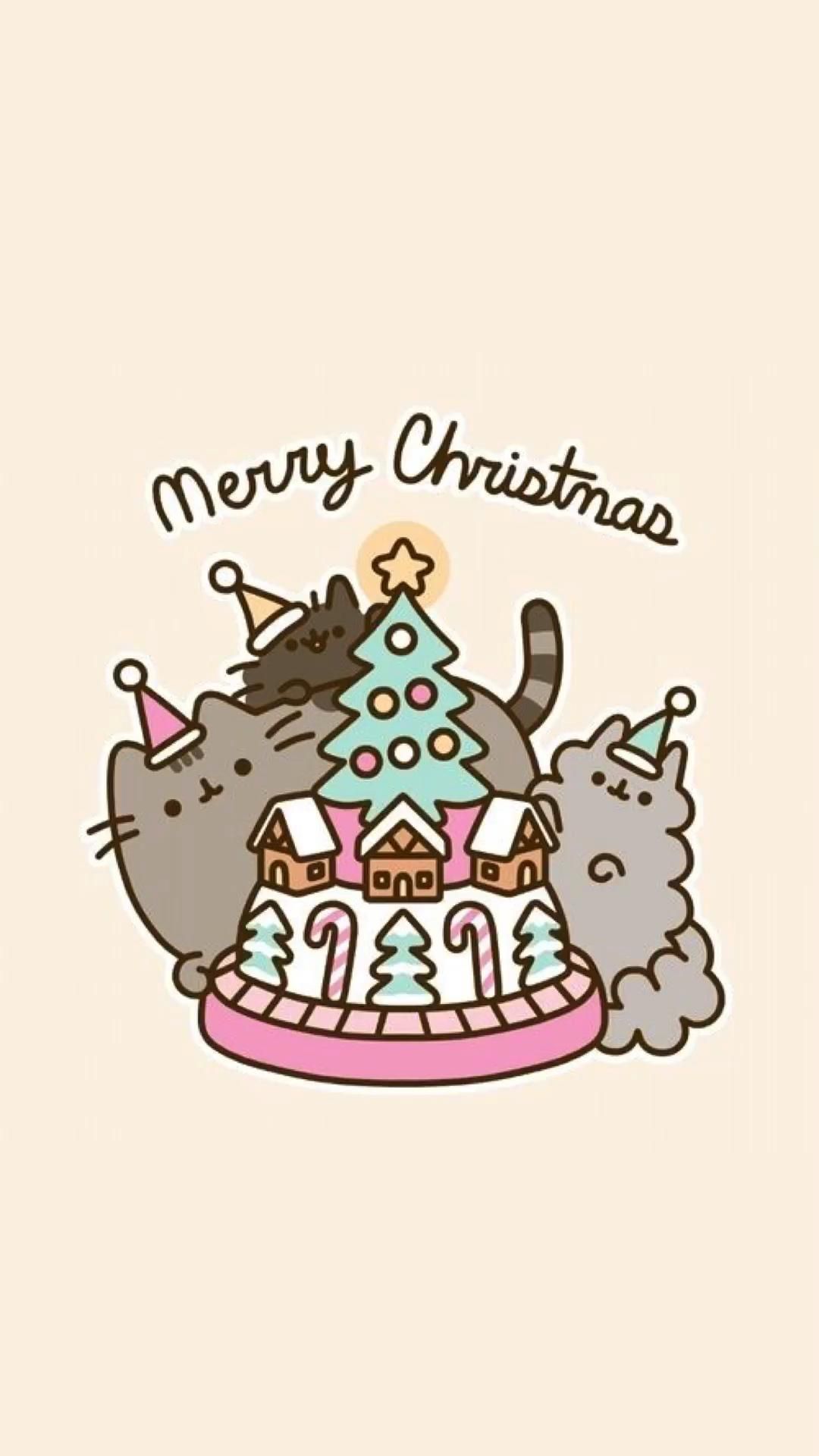 Christmas Cats Phone Wallpapers - Wallpaper Cave