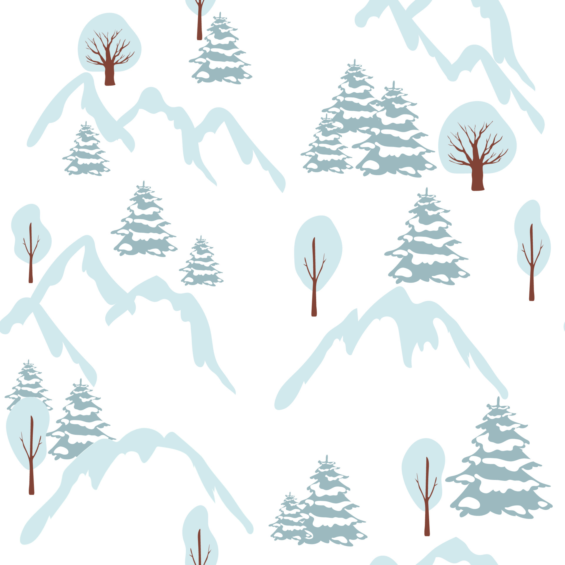 Winter Forest Drawing Wallpapers - Wallpaper Cave