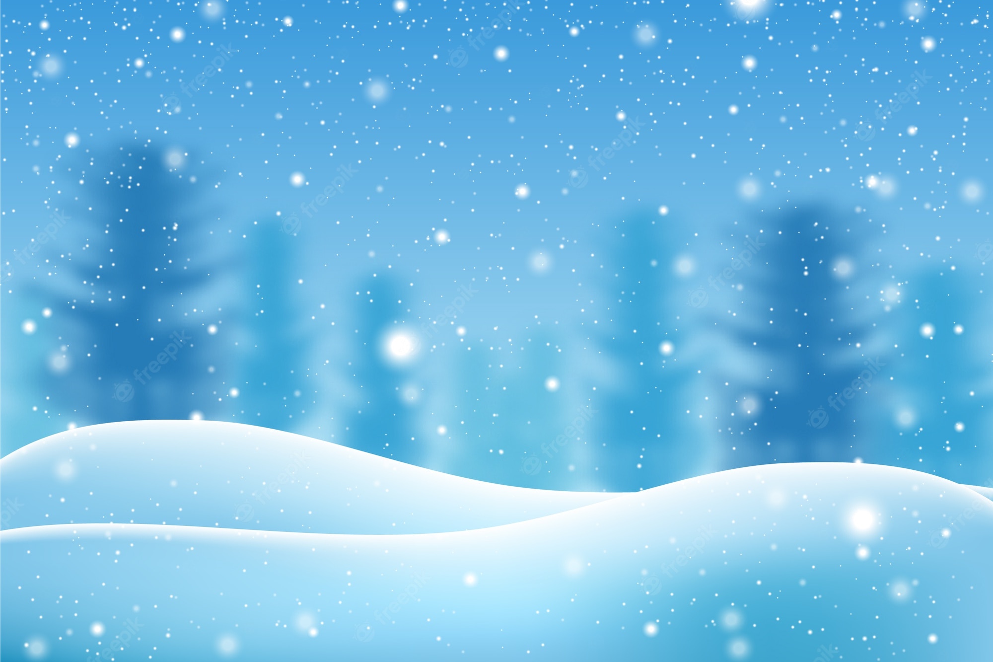 Snow Falling Winter Scenes Wallpapers - Wallpaper Cave