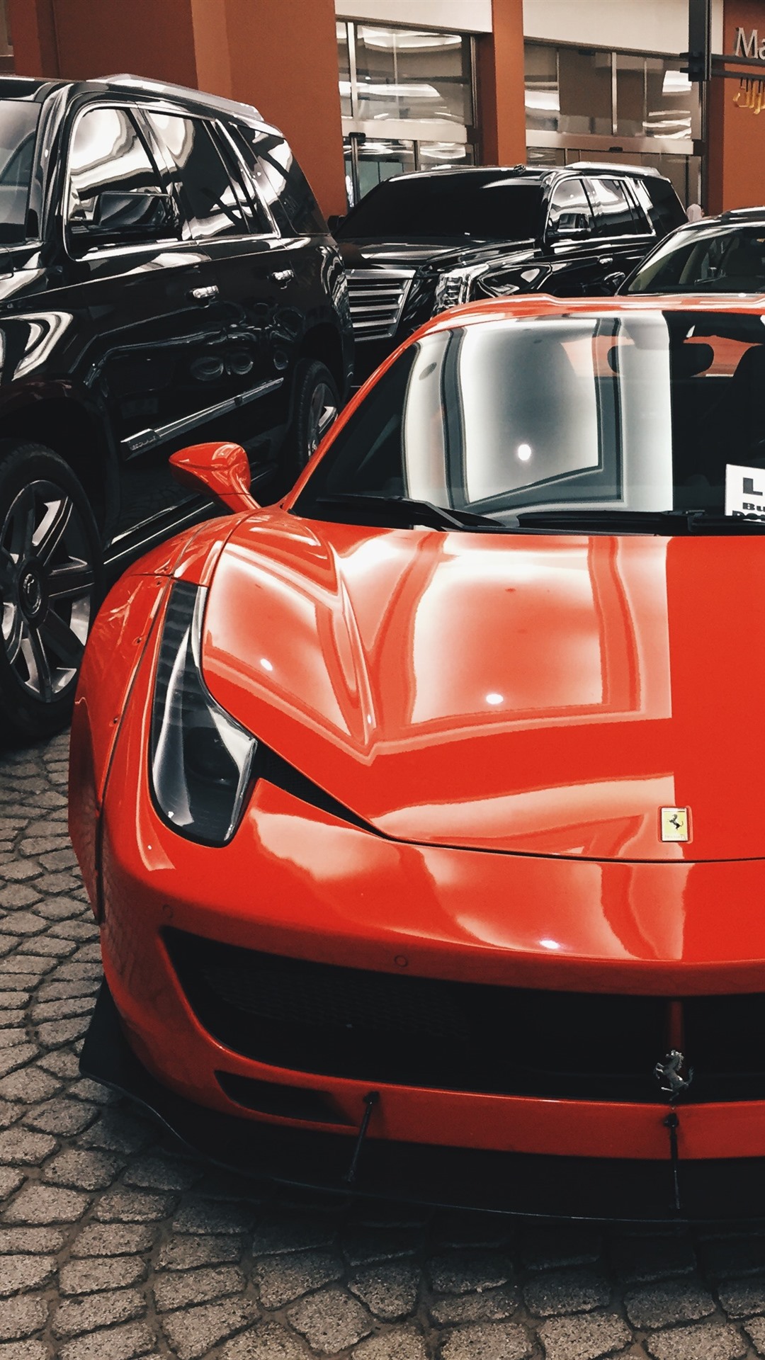 Orange Ferrari Wallpapers - Wallpaper Cave