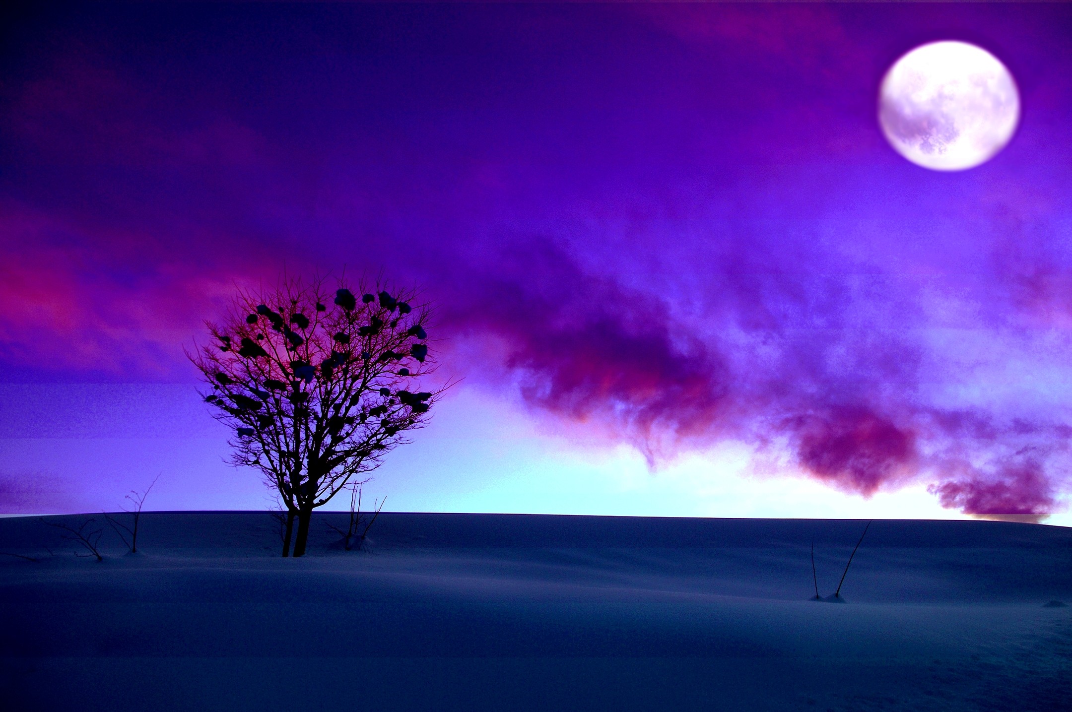 Purple Winter Sunset Wallpapers - Wallpaper Cave