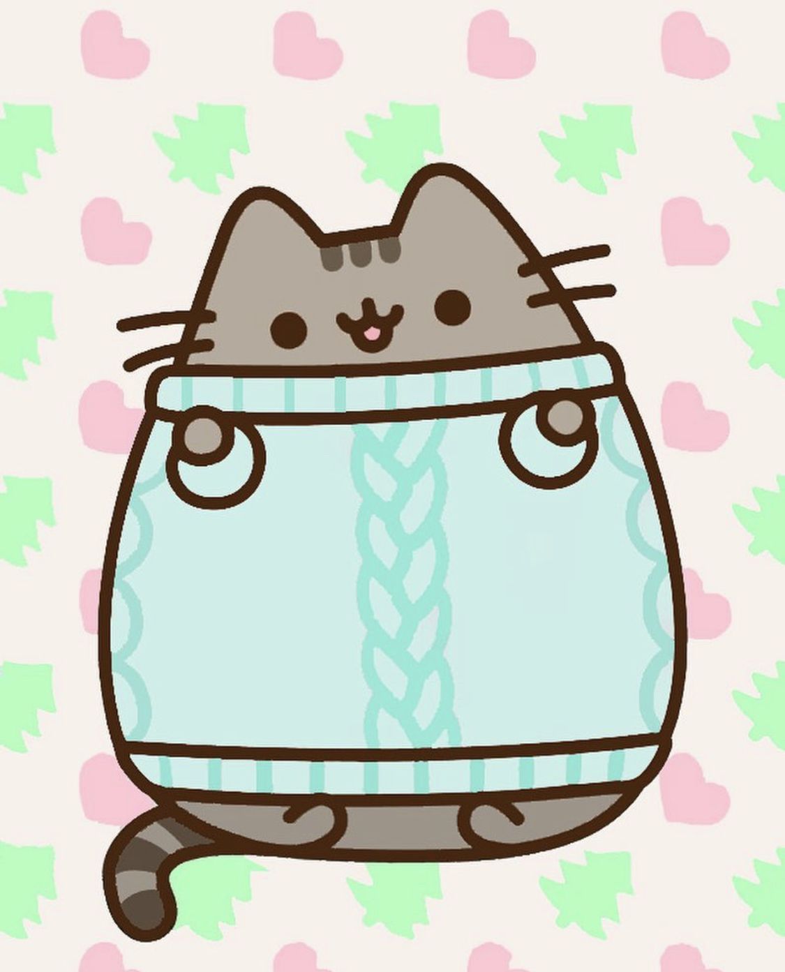 iPhone Pusheen Winter Wallpapers - Wallpaper Cave
