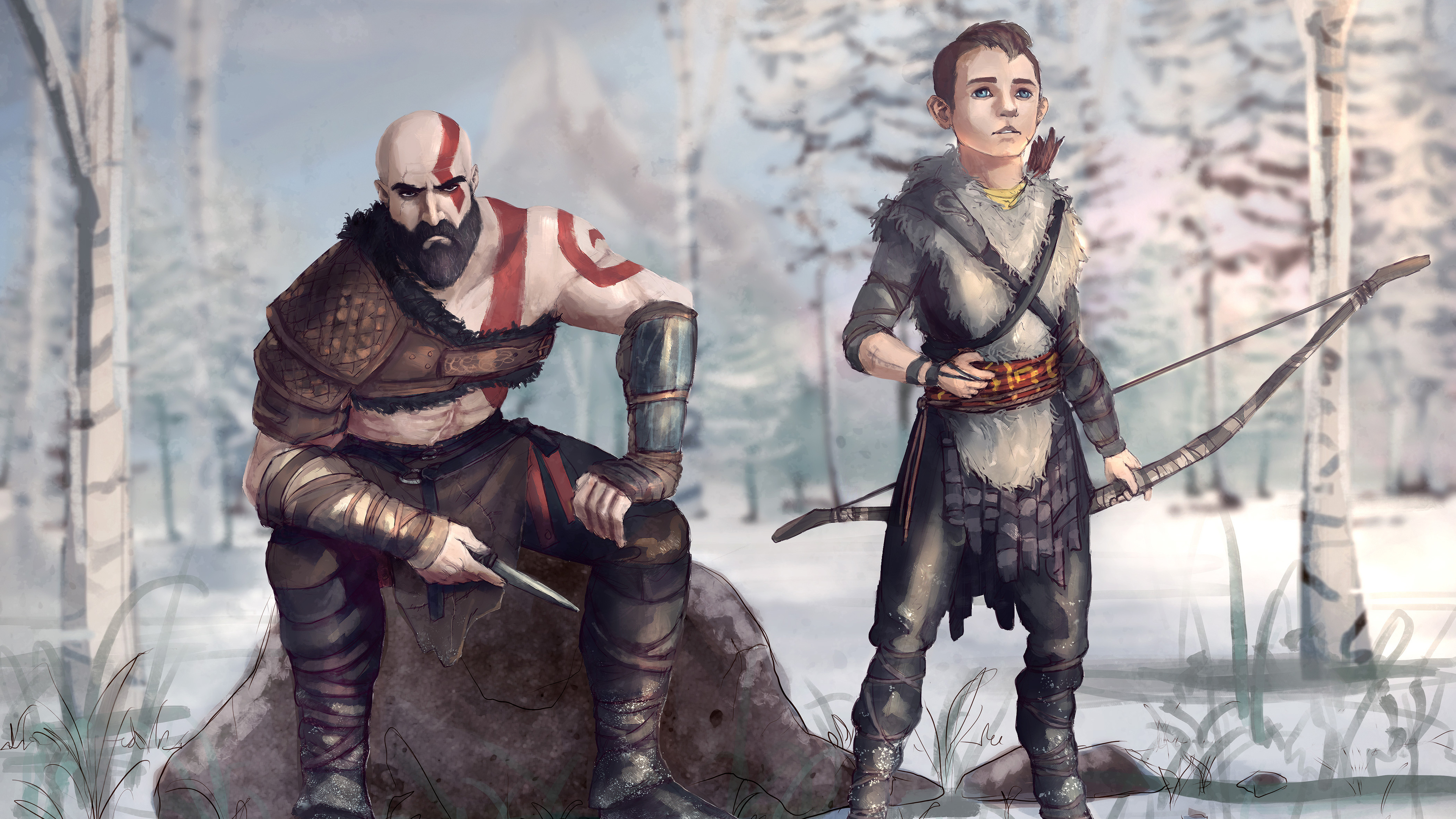 Kratos And Atreus Wallpapers - Wallpaper Cave