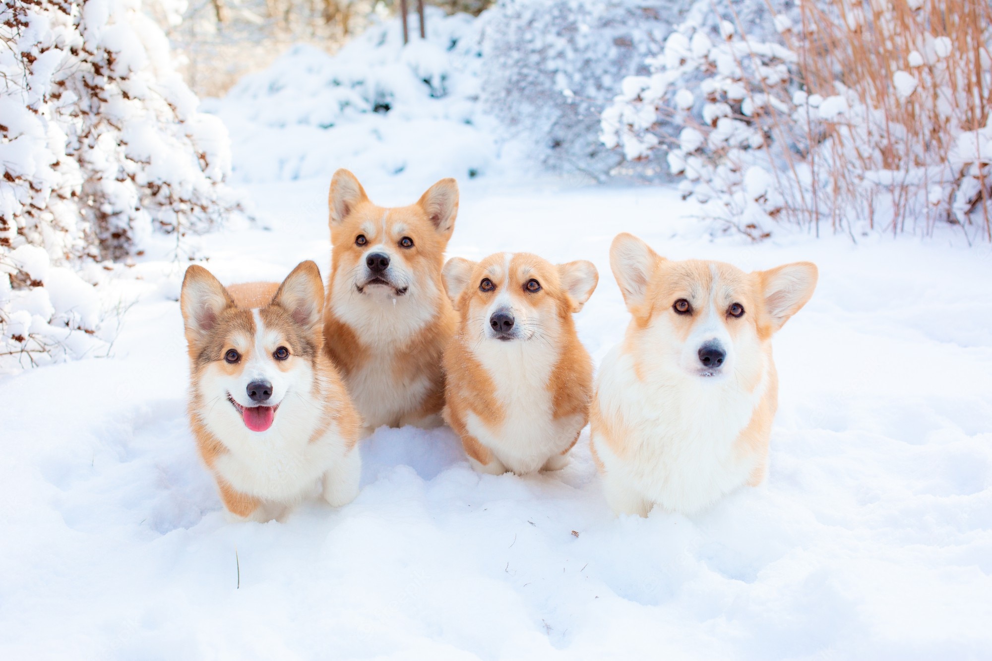Winter Corgi Wallpapers - Wallpaper Cave