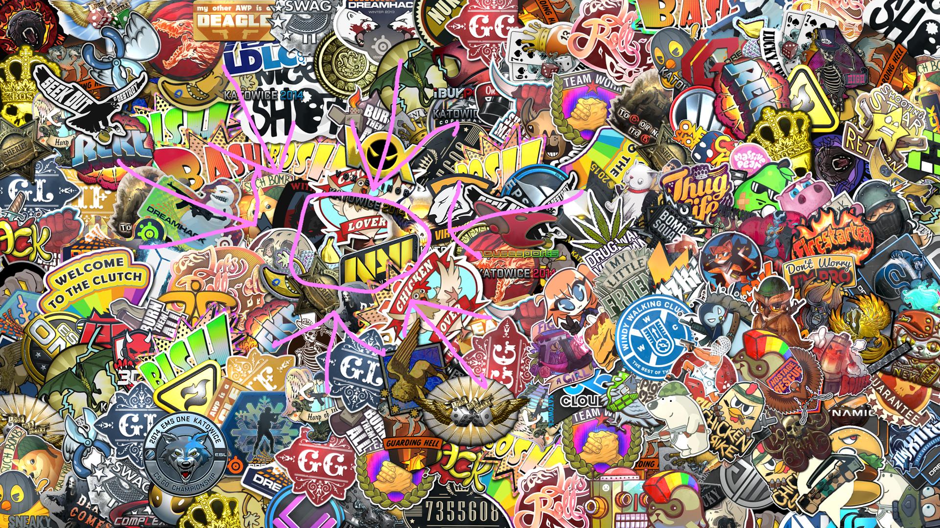 Sticker Collage Wallpapers - Wallpaper Cave