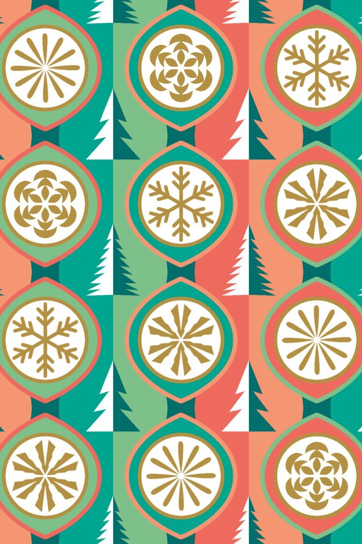Vintage Christmas Pattern Wallpapers - Wallpaper Cave