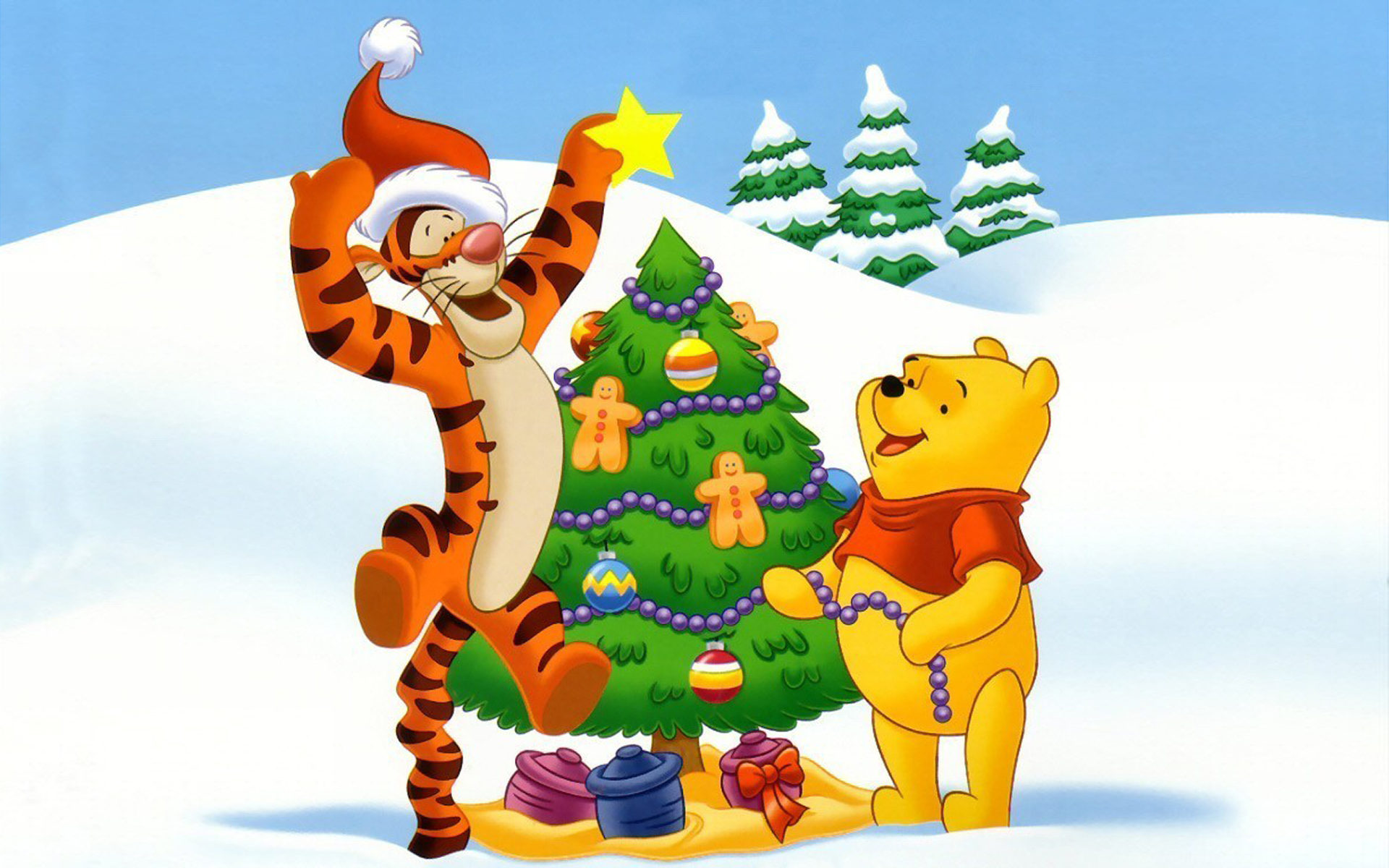 Christmas Cartoon Desktop Wallpapers - Wallpaper Cave
