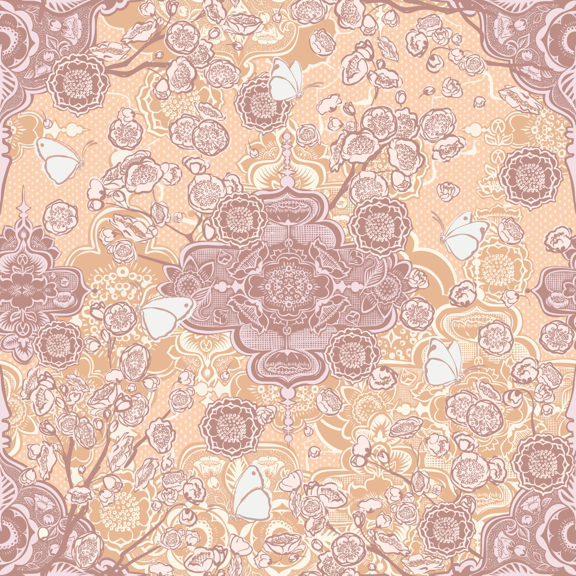 Pastel Brown And White Springtime Wallpapers - Wallpaper Cave