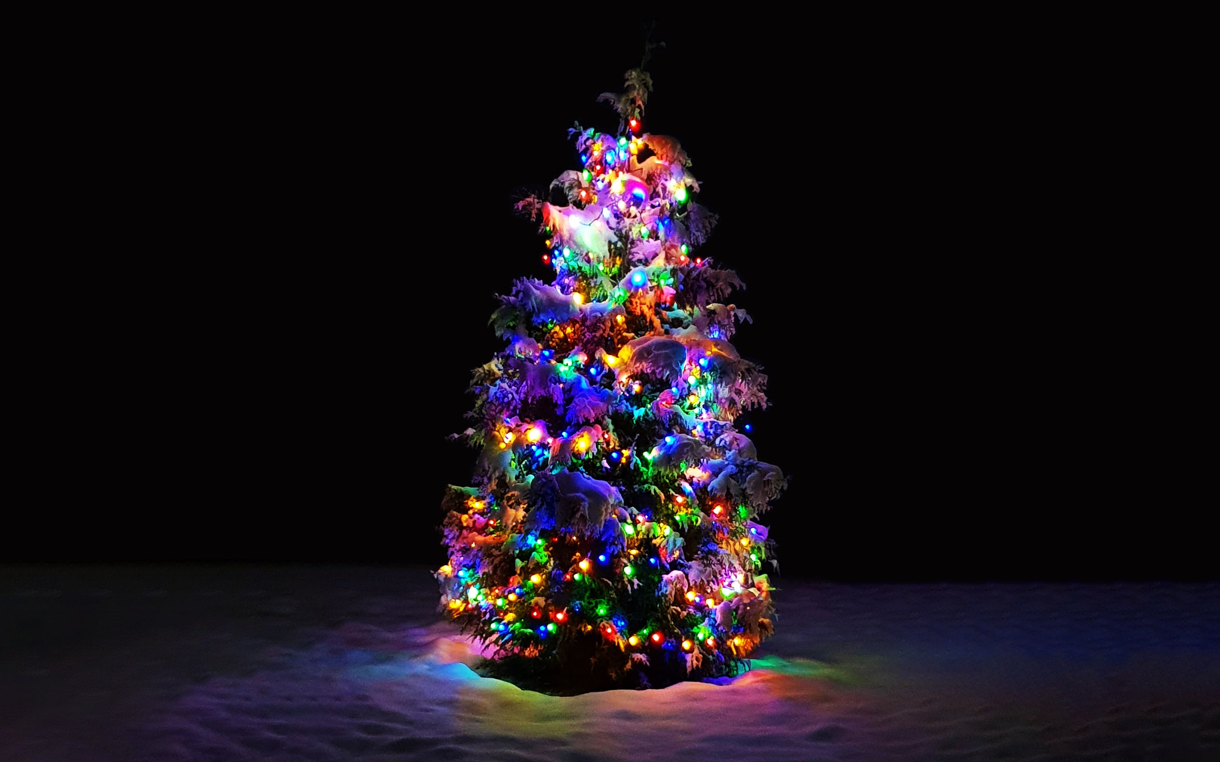 HD Colorful Christmas Tree Wallpapers - Wallpaper Cave