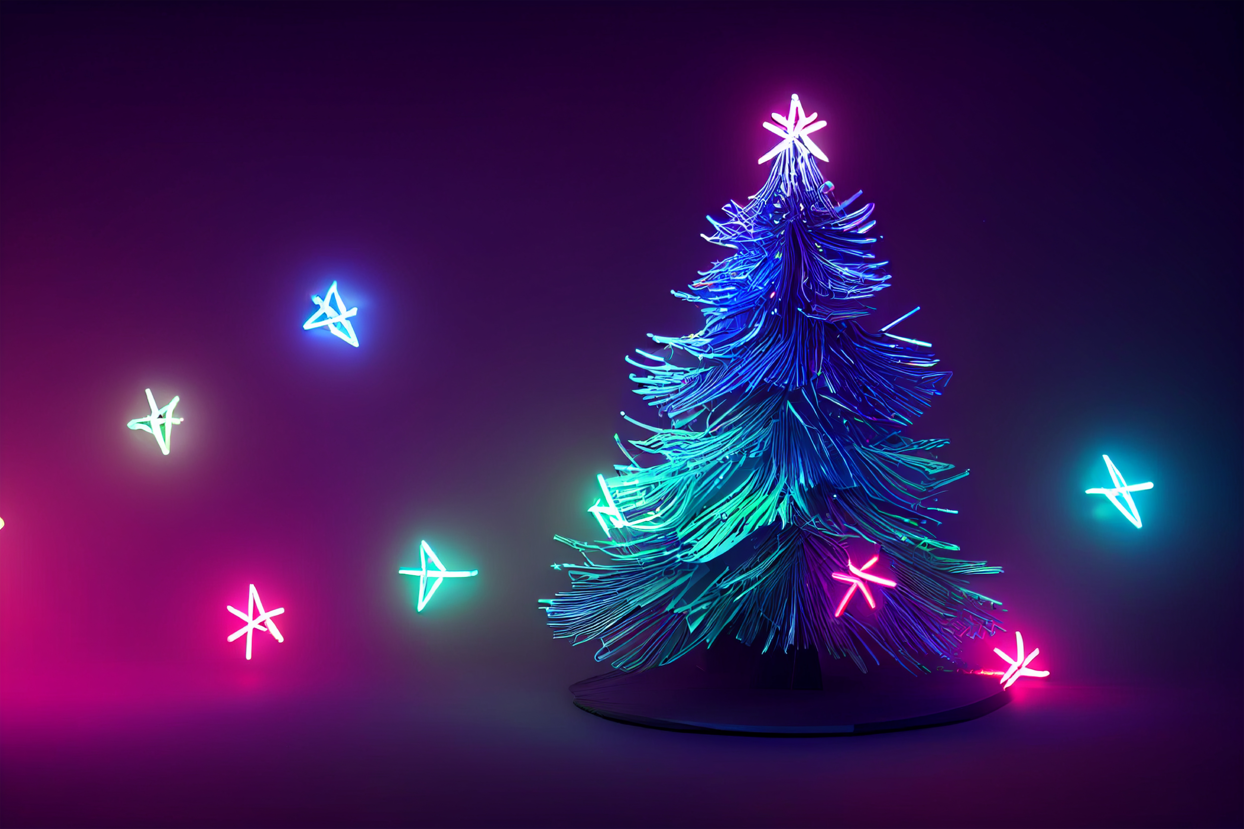 4k Neon Christmas Wallpapers - Wallpaper Cave