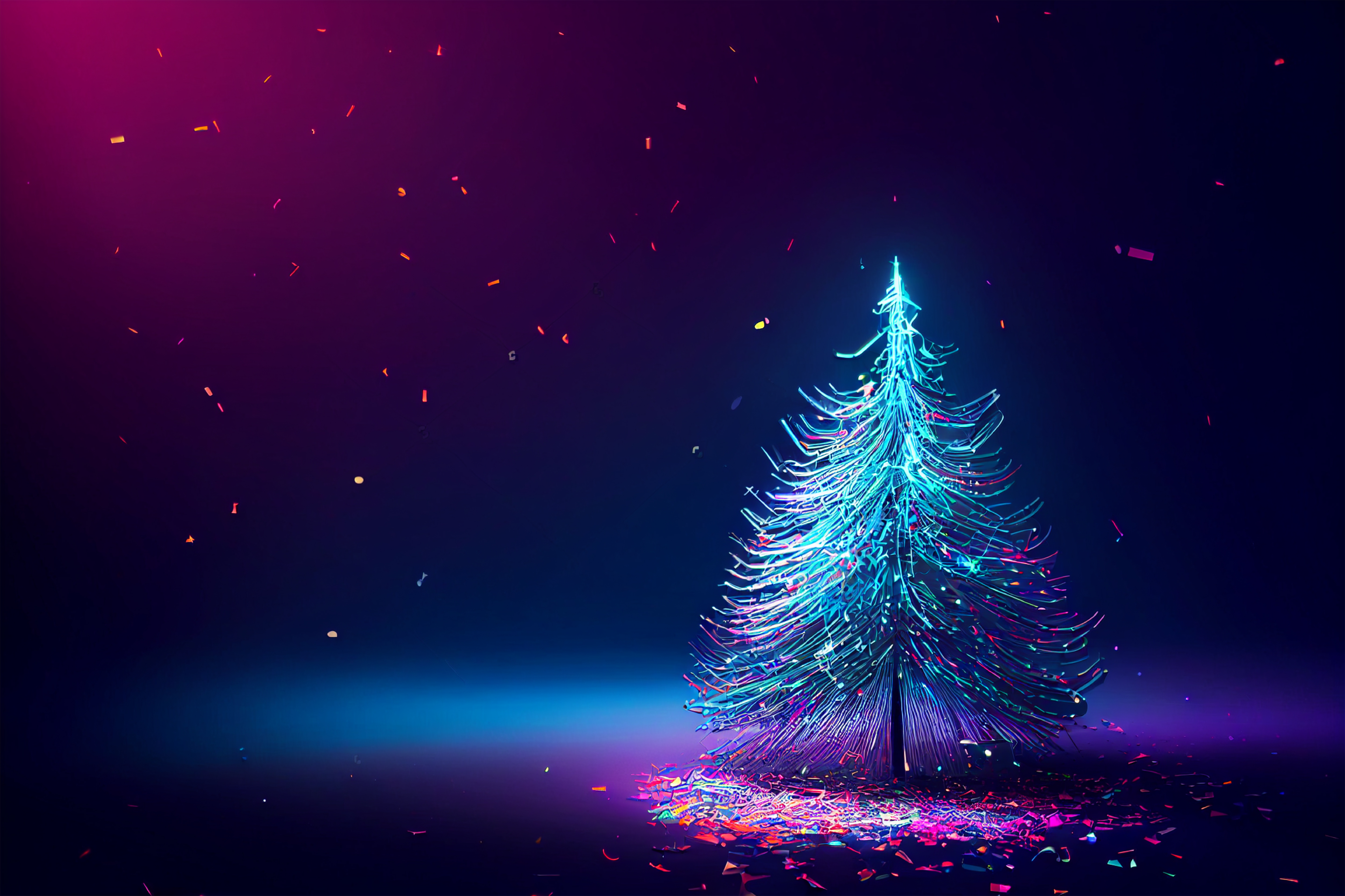 4k Neon Christmas Wallpapers - Wallpaper Cave