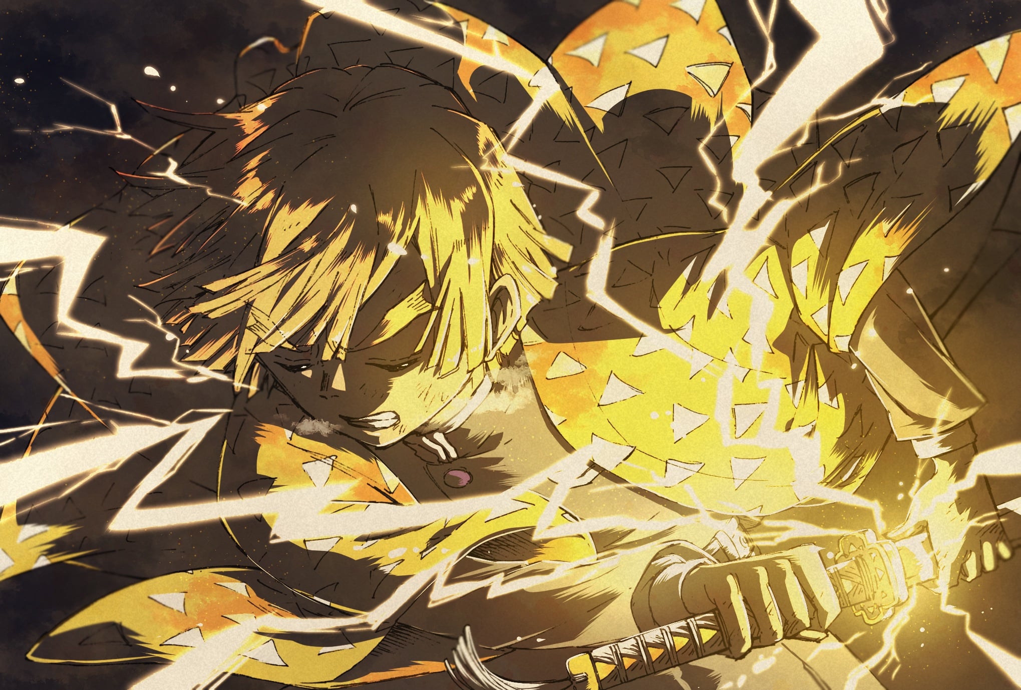 Demon Slayer Yellow Wallpapers - Wallpaper Cave